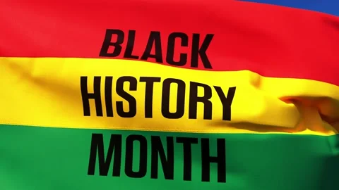 Black History Month animation of the fla... | Stock Video | Pond5