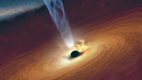 Black hole in space motion Cinemagraph b... | Stock Video | Pond5