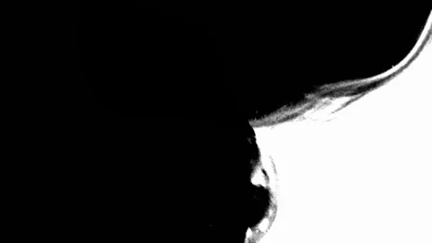 The black ink coating of the whole scree... | Stock Video | Pond5