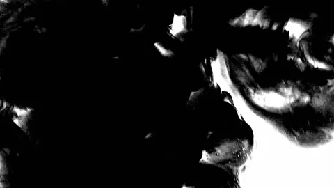 The black ink coating of the whole scree... | Stock Video | Pond5