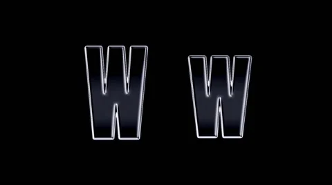 black letter w on fire. letter is burned... | Stock Video | Pond5