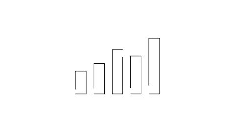 Black line Graph, schedule, chart, diagr... | Stock Video | Pond5
