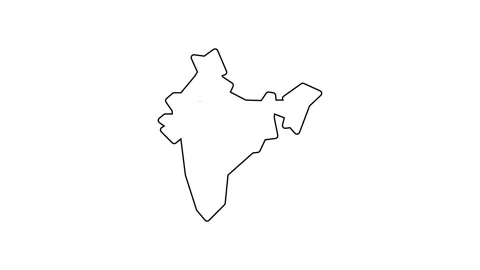 Indian Map Line Stock Videos – Royalty-Free HD & 4K Videos | Pond5