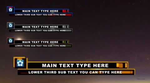 Black Line Lower Third ~ After Effects Template #25457040