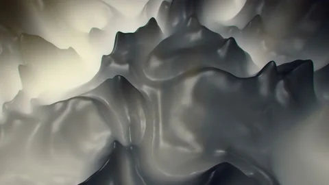 Black liquid misty shape 3D render seaml... | Stock Video | Pond5