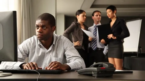 Black Office Worker Stock Videos – Royalty-Free HD & 4K Videos