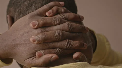 Black Man with Interlocked Hands Behind ... | Stock Video | Pond5