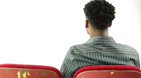 Black man isolated on white | Stock Video | Pond5