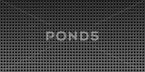 Black metal texture steel vector background. Perforated 3d sheet metal ...