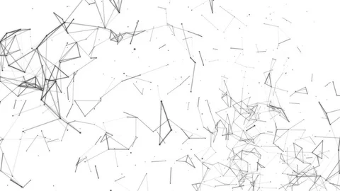 black particles slowly moving on a white... | Stock Video | Pond5