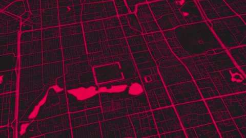 Black pink Beijing map background loop. ... | Stock Video | Pond5