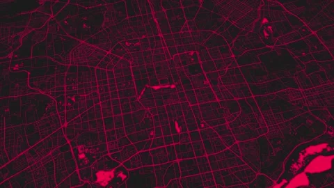 Black pink Beijing map background loop. ... | Stock Video | Pond5