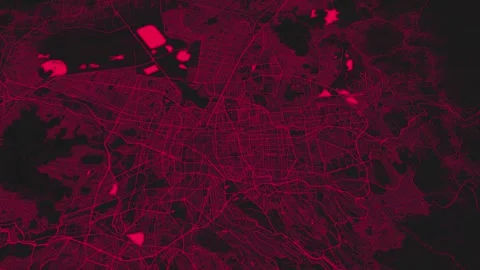 Black pink Mexico City map background lo... | Stock Video | Pond5