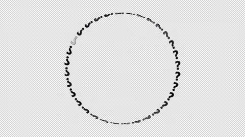 Black Question Mark Circle Frame Isolate... | Stock Video | Pond5