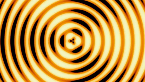 Black radiation sign animation on orange... | Stock Video | Pond5