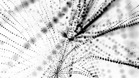 black round particles slowly move agains... | Stock Video | Pond5