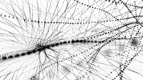 black round particles slowly move agains... | Stock Video | Pond5