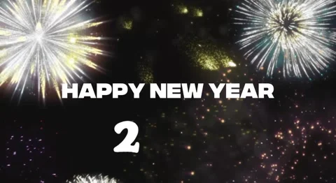 black screen animation video with new ye... | Stock Video | Pond5