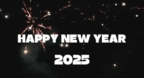 black screen animation video with new ye... | Stock Video | Pond5