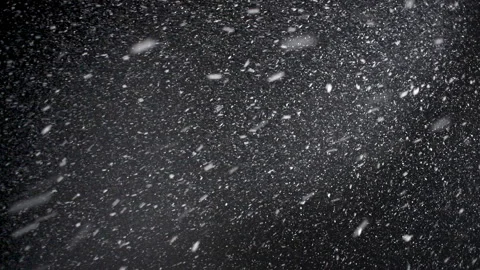 Black screen Christmas VFX snowstorm. A ... | Stock Video | Pond5