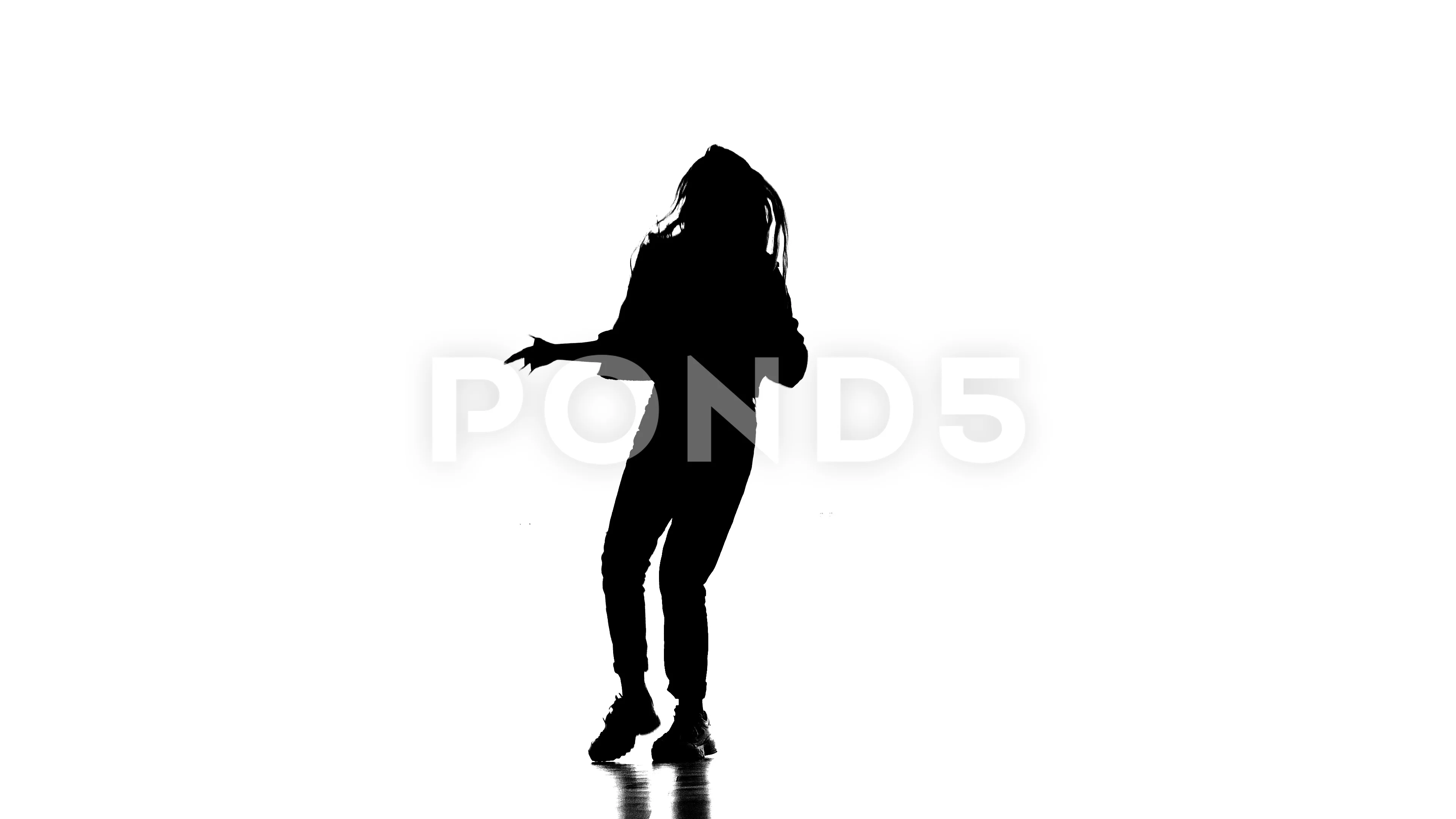 Dancing Girl Silhouette