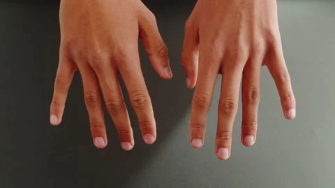 Black skin texture close-up, hand palm o... | Stock Video | Pond5