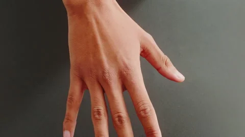 Black skin texture close-up, hand palm o... | Stock Video | Pond5