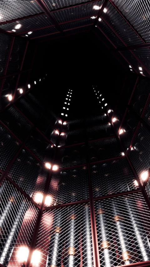 The black tunnel. Design.A light tunnel ... | Stock Video | Pond5