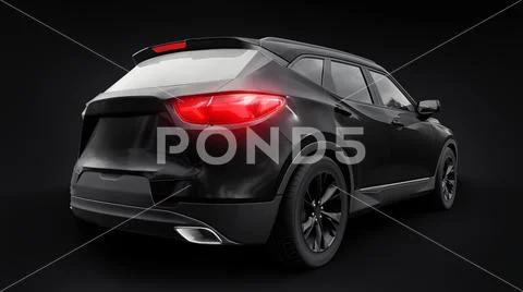 A black ultra-modern SUV with a catchy expressive design for young ...