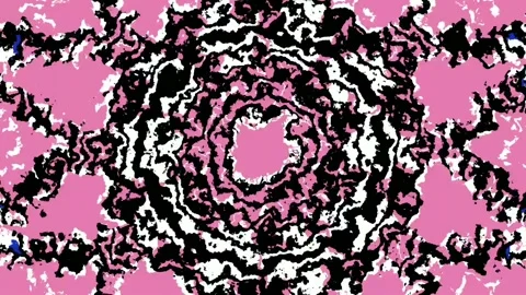 Black waves on glass moving in pink back... | Stock Video | Pond5