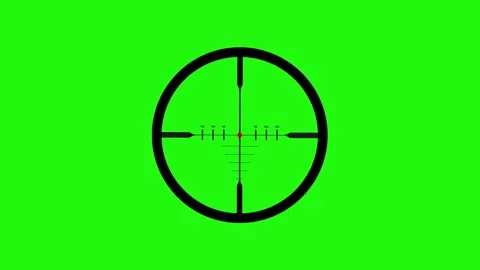 black weapon scope with vibrating animat... | Stock Video | Pond5