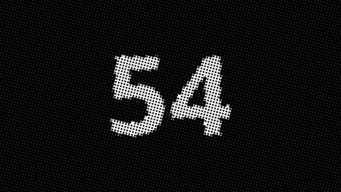 Black White Dots Countdown Timer 1 Minut... | Stock Video | Pond5