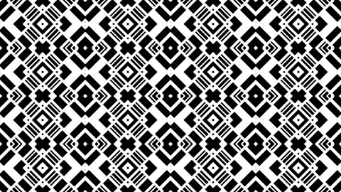 Black White Geometric Pattern Loop Anima... | Stock Video | Pond5