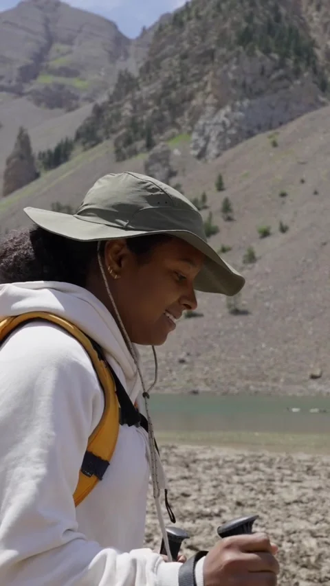 Black Woman Mountain Stock Videos – Royalty-Free HD & 4K Videos