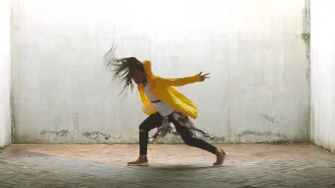 Black woman, hip hop urban dancer and pe... | Stock Video | Pond5