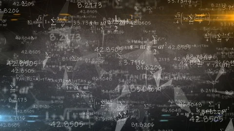 Blackboard Mathematical symbols, functio... | Stock Video | Pond5