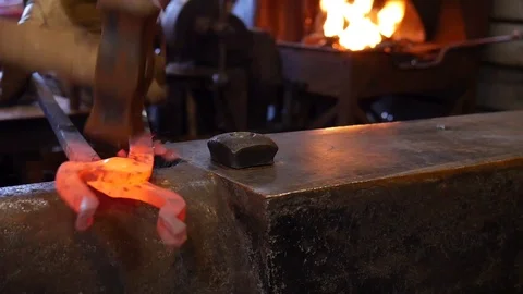 A Blacksmith Forging the Jaws on a Pair ... | Stock Video | Pond5