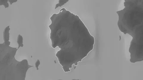 Blakely Island. Bilevel map. Zoom | Stock Video | Pond5