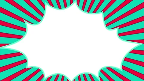 Blank comic book animation, for your tex... | Stock Video | Pond5