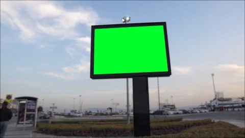 Blank, green screen chroma key frame cro... | Stock Video | Pond5