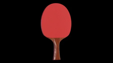 Blank ping-pong paddle with looping rota... | Stock Video | Pond5