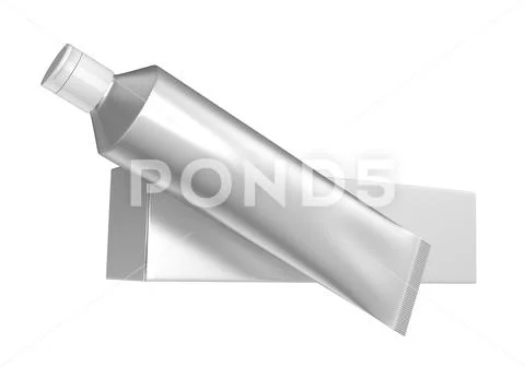 Blank toothpaste mockup Stock Illustration ~ #81655364