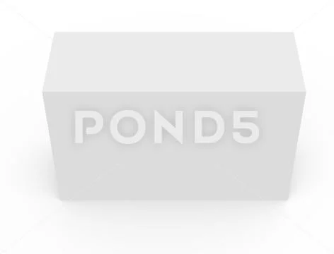Blank white box model Stock Illustration ~ Graphic #70609640
