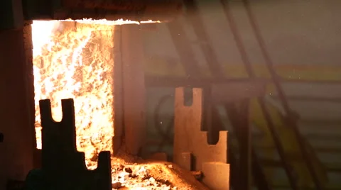 Working Open Hearth Furnace Stock Video Footage | Royalty Free Working ...