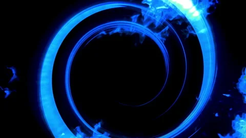 Blazing Blue Fire Portal Loop Animation ... | Stock Video | Pond5