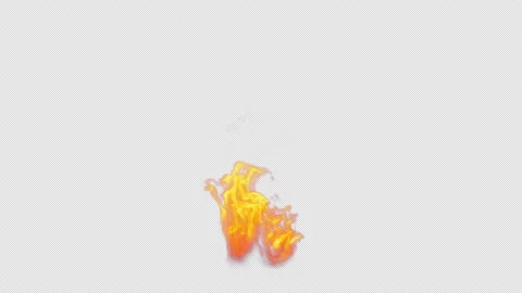 Blazing flame with fire effects isolated... | Stock Video | Pond5