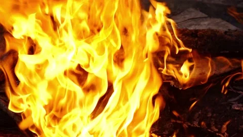 Blazing Inferno Wall of Fire in Slow Mot... | Stock Video | Pond5