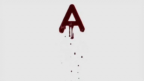 Bleeding Alphabet Letters A| Blood Dripp... | Stock Video | Pond5