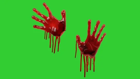 Bleeding Hand on Green Screen,horror,Hal... | Stock Video | Pond5