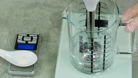 Blending water with molecular kitchen re... | Stock Video | Pond5